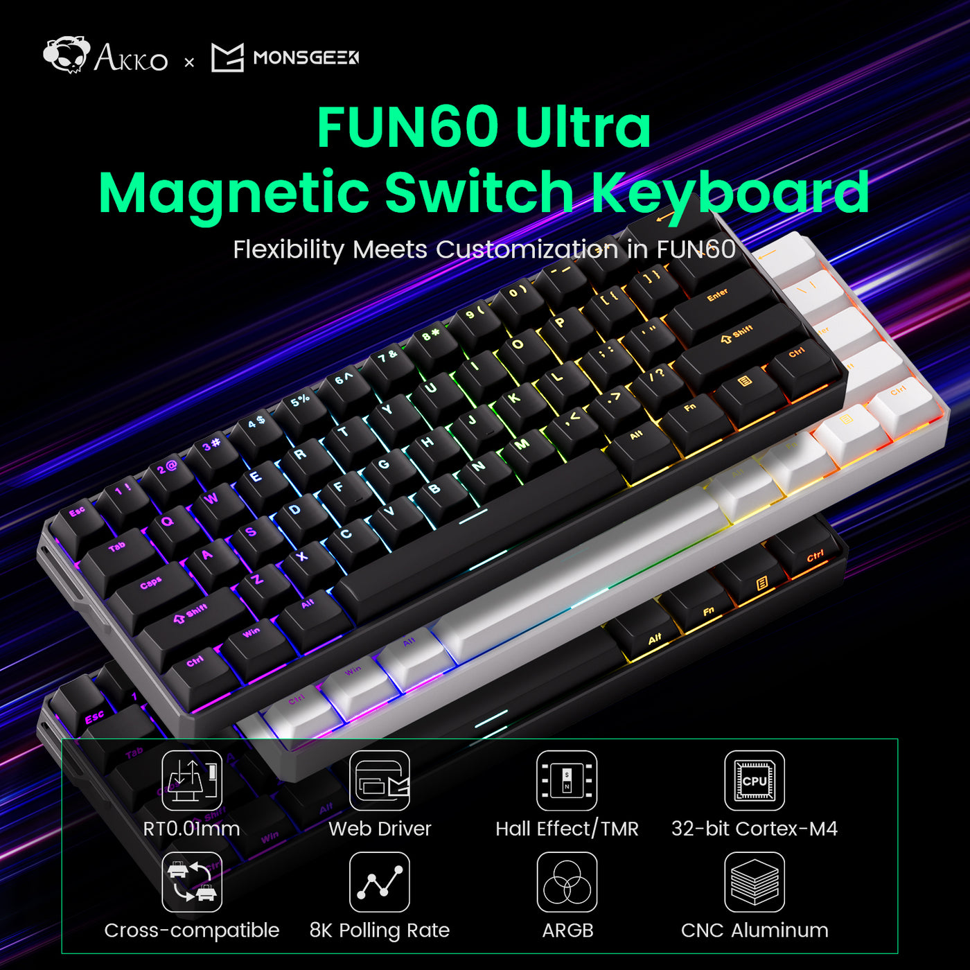 FUN60 Ultra TMR / Hall Effect Magnetic Keyboord