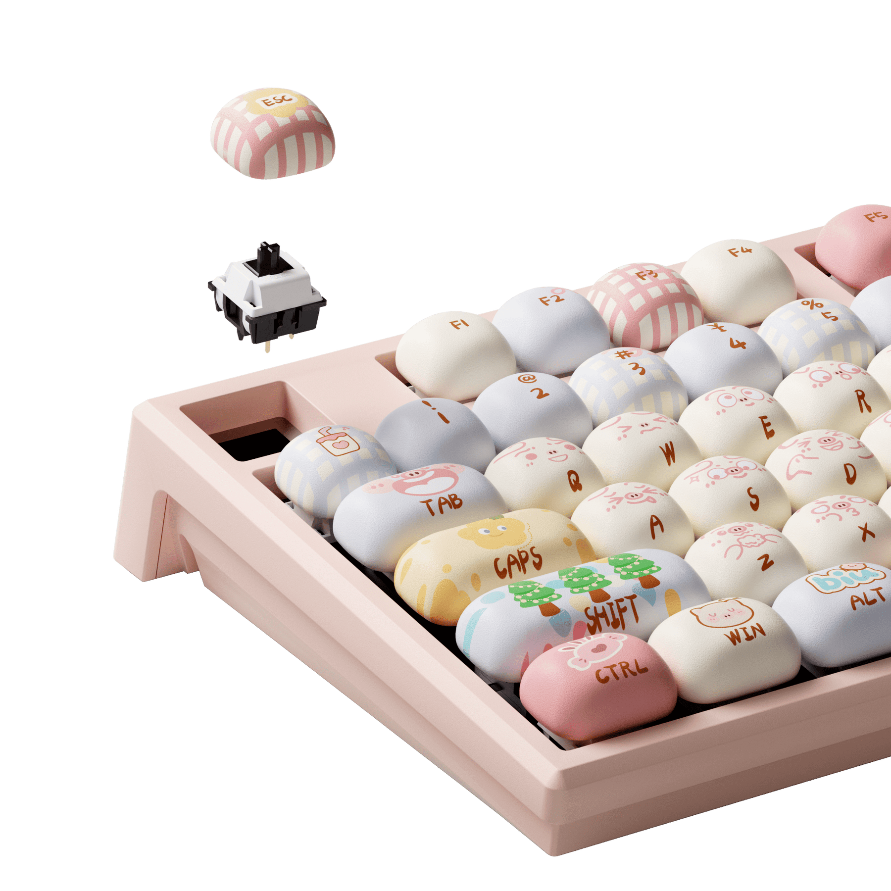 Monsgeek MG108B Piggy Party Full Size Mechanical Keyboard | Monsgeek EU