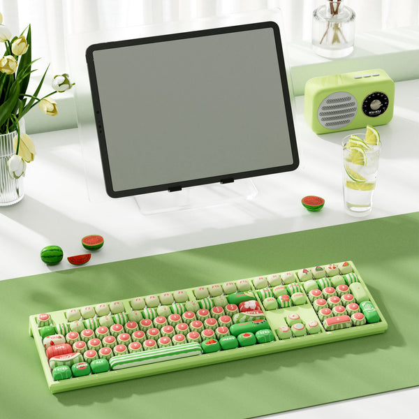 Monsgeek MG108B Watermelon Full Size Mechanical Keyboard | Monsgeek EU