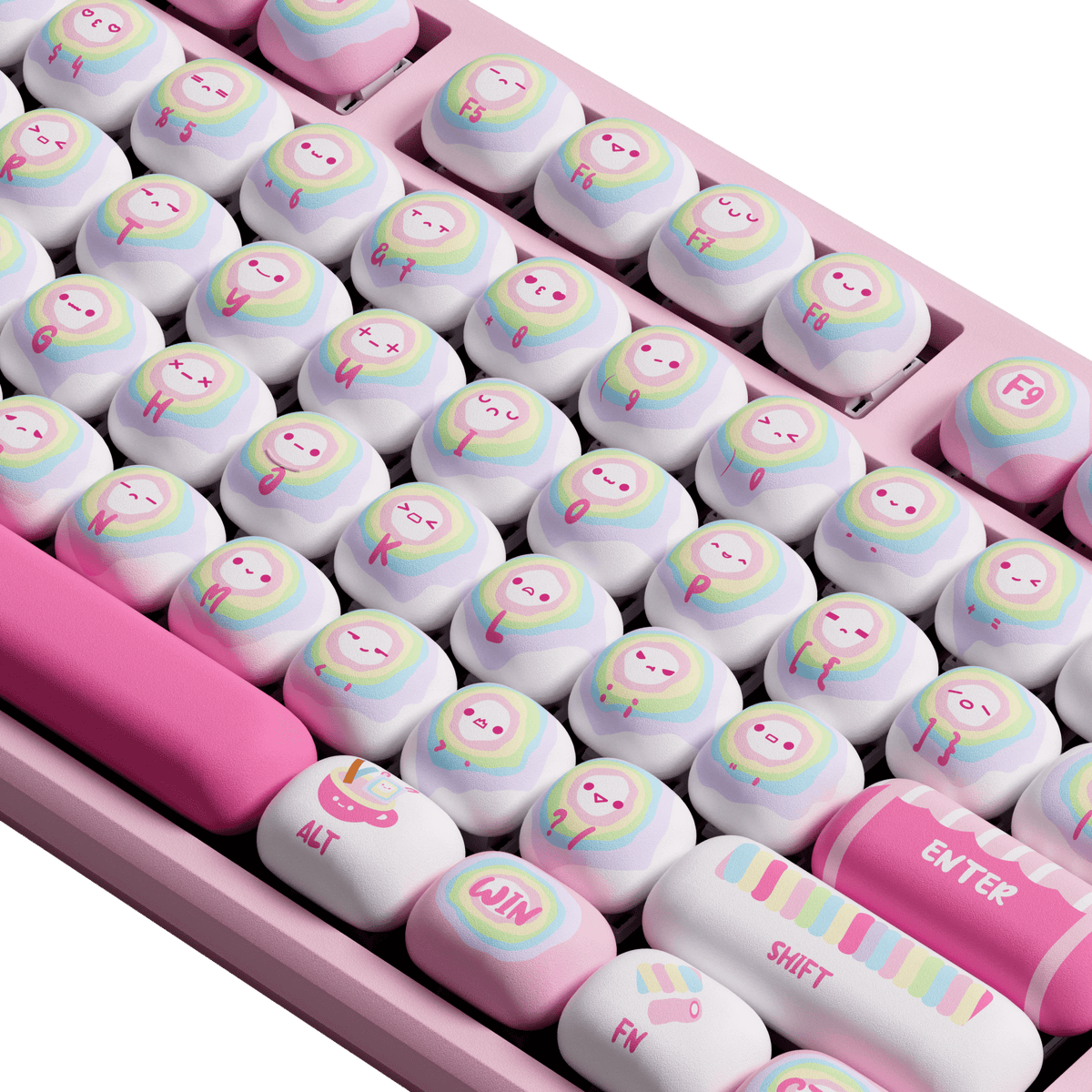 Monsgeek MG108B Rainbow Marshmallows Mechanical Keyboard | Monsgeek EU