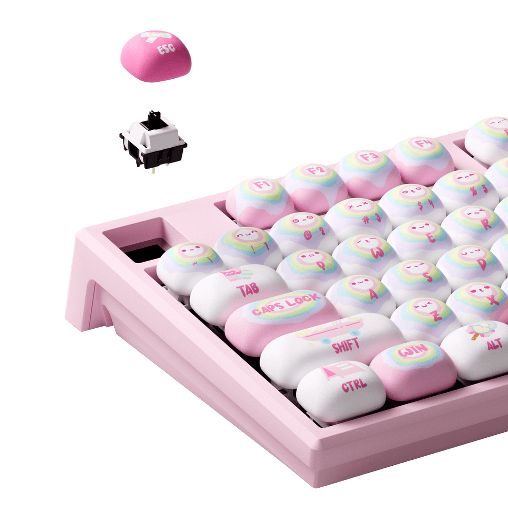 Monsgeek MG108B Rainbow Marshmallows Mechanical Keyboard | Monsgeek EU